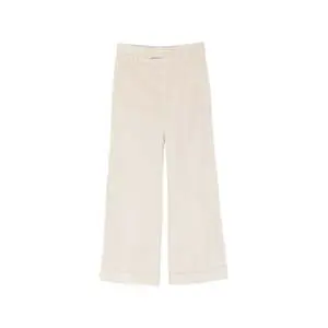 Brunello Cucinelli Neutrals Trousers Palazzo Pants - Cream