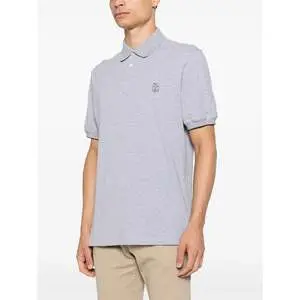 Brunello Cucinelli Grey Polo Shirts