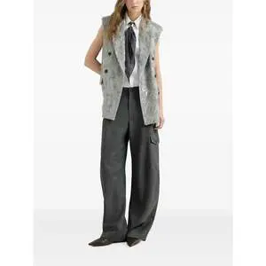 Brunello Cucinelli Grey Trousers Straight Trousers