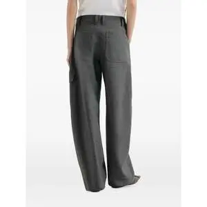 Brunello Cucinelli Grey Trousers Straight Trousers