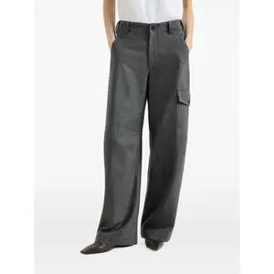 Brunello Cucinelli Grey Trousers Straight Trousers