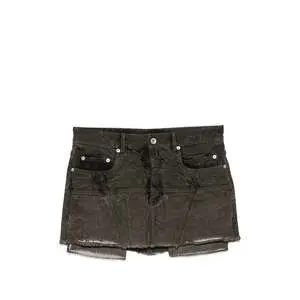 Rick Owens Grey Skirts Asymmetric & Draped Skirts - Gray