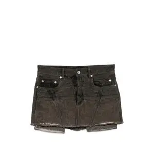 Rick Owens Grey Skirts Asymmetric & Draped Skirts - Gray