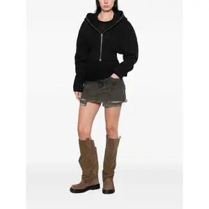 Rick Owens Grey Skirts Asymmetric & Draped Skirts - Gray