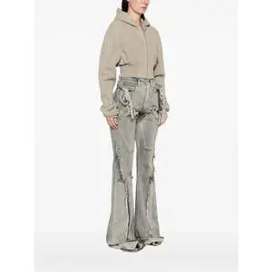 Rick Owens Grey Jackets Cropped Jackets
