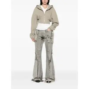 Rick Owens Grey Jackets Cropped Jackets