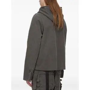 Rick Owens Grey Jackets Hooded Jackets