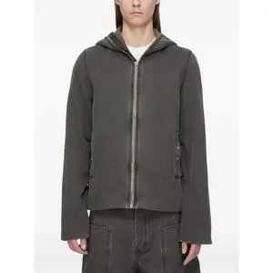 Rick Owens Grey Jackets Hooded Jackets - Gray