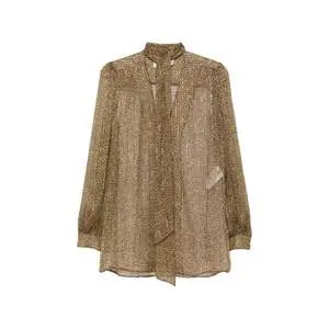 Valentino Garavani Neutrals Tops Blouses - Cream