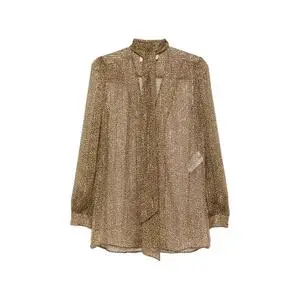 Valentino Garavani Neutrals Tops Blouses - Cream
