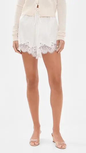 FLEUR DU MAL Juliet Lace Shorts