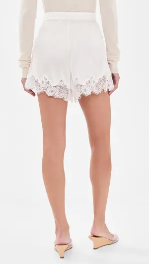 FLEUR DU MAL Juliet Lace Shorts