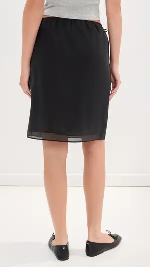 LE BOP Organza Pull On Bungee Skirt