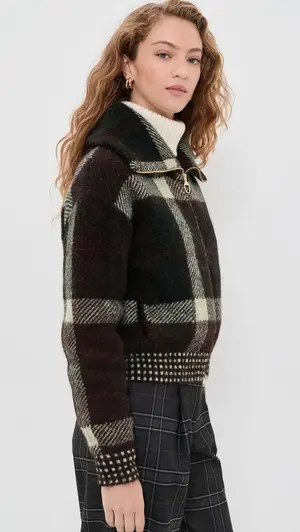 Barbour Carville Knitted Zip Through Jacket