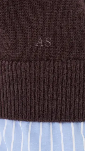 Acne Studios V Neck Pullover Wool Sweater