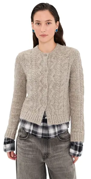 Acne Studios Fitted Cardigan - Medium Beige