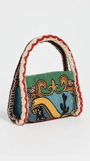 ALEMAIS Ace Beaded Barrel Bag