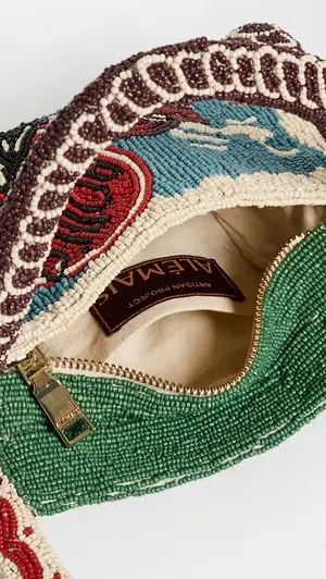 ALEMAIS Ace Beaded Barrel Bag
