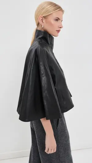 Simkhai Orvik Cape Leather Jacket