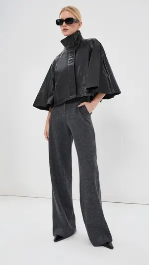 Simkhai Orvik Cape Leather Jacket
