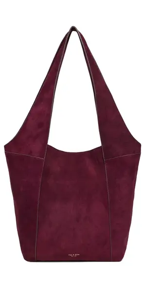 Rag & Bone Brayton Large Shopper Tote - Deep Berry