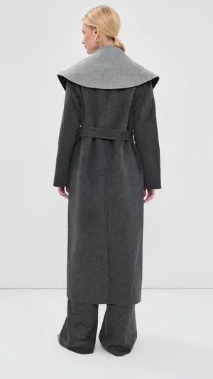 Simkhai Allura Reversible Belted Double-faced Wool Coat