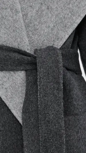 Simkhai Allura Reversible Belted Double-faced Wool Coat