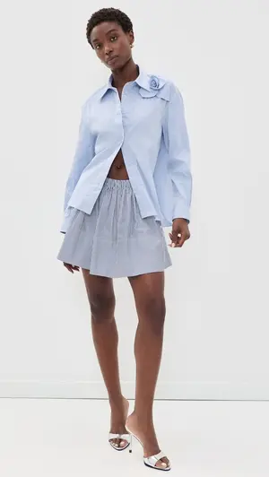 AKNVAS Poplin Rose Button Down Shirt