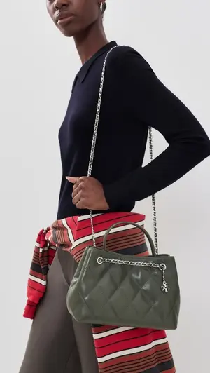 Tory Burch Fleming Small Carryall Shoulder Bag