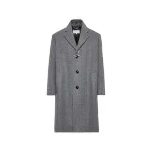 MAISON MARGIELA Grey Coats Single Breasted Coats