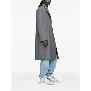 MAISON MARGIELA Grey Coats Single Breasted Coats