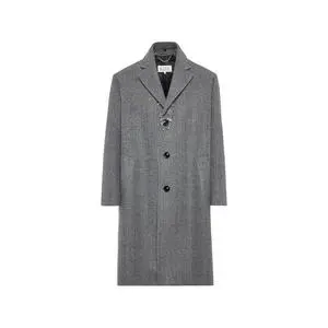 MAISON MARGIELA Grey Coats Single Breasted Coats - Gray
