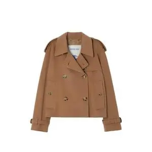 Burberry Jackets Cropped Jackets - Brown