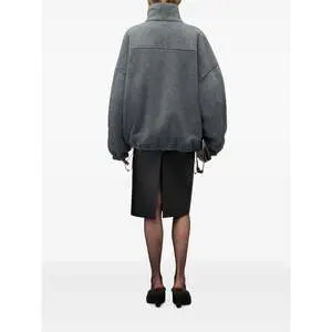 Alexander Wang Grey Jackets Bomber Jackets