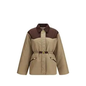 Versace Neutrals Jackets - Cream