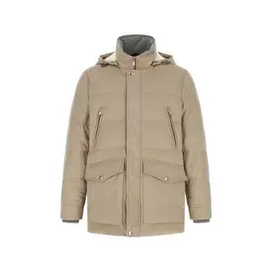 Brunello Cucinelli Neutrals Coats Parkas - Cream
