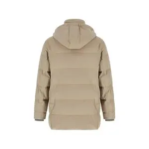 Brunello Cucinelli Neutrals Coats Parkas - Cream