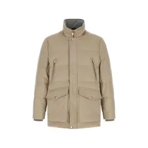 Brunello Cucinelli Neutrals Coats Parkas - Cream