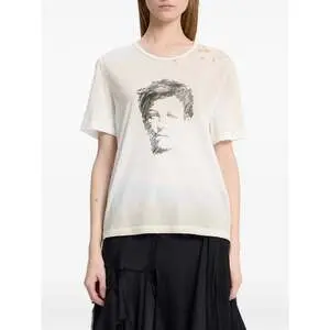 ANN DEMEULEMEESTER Neutrals Tops T-shirts & Jerseys - Cream
