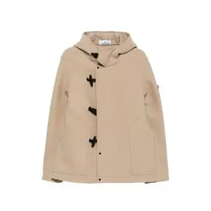 Stone Island Neutrals Jackets Hooded Jackets - Cream