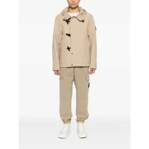 Stone Island Neutrals Jackets Hooded Jackets - Cream