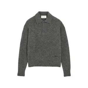AMI Paris Grey Polo Shirts