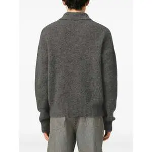 AMI Paris Grey Polo Shirts