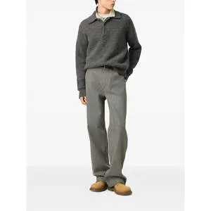 AMI Paris Grey Polo Shirts
