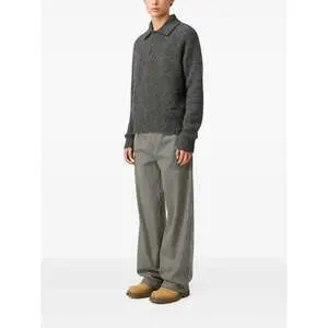 AMI Paris Grey Polo Shirts