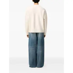 AMI Paris Neutrals Sweaters & Knitwear Cardigans