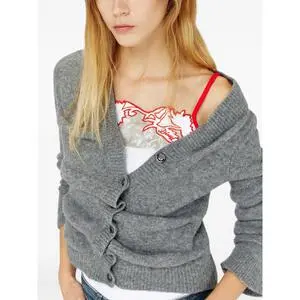 DIESEL® Grey Knitwear Cardigans - Gray