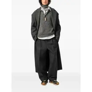 AMI Paris Grey Trousers Tailored Trousers