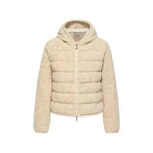 Moncler Neutrals Jackets Puffer Jackets - Cream