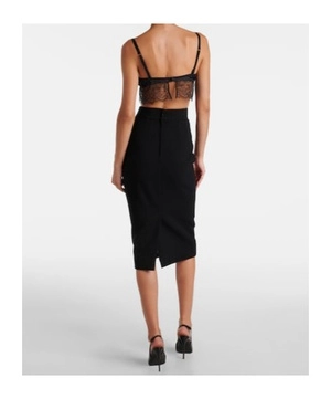 Dolce & Gabbana Lace-trimmed Satin Bralette